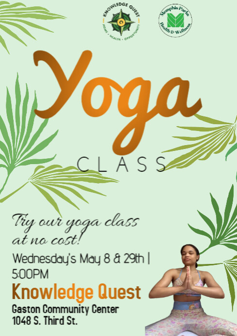 May yoga class | PosterMyWall