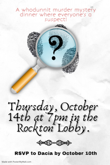 Copy of Copy of murder mystery dinner theater flyer t | PosterMyWall