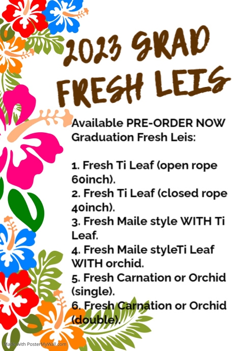 Copy of Lei Day Celebration Flyer Template (1) | PosterMyWall