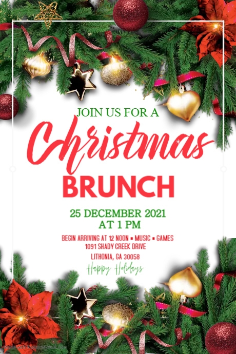 Copy of Christmas Brunch Flyer | PosterMyWall