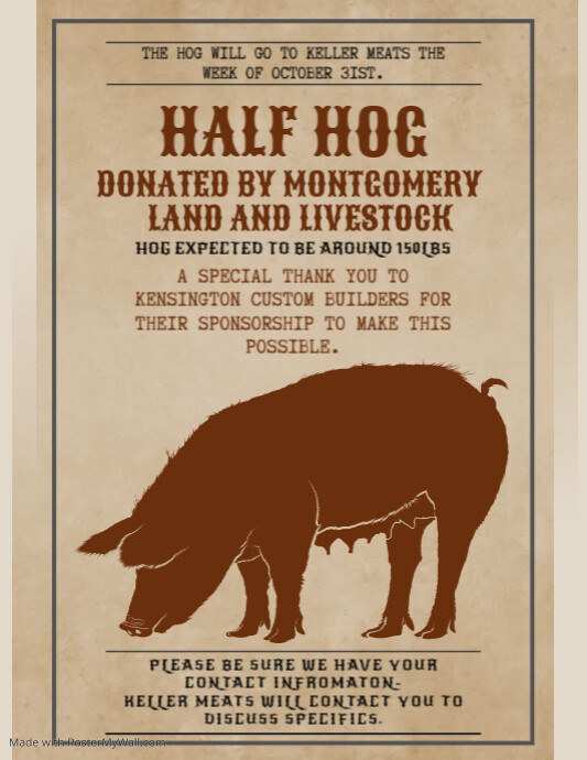 Pig Roast Flyer Design Template | PosterMyWall