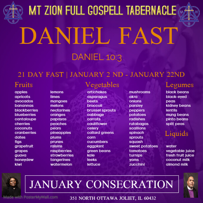 Daniel Fast Flyer | PosterMyWall