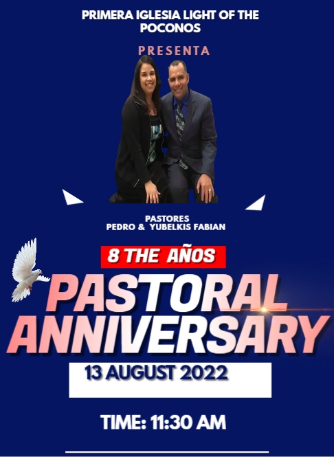 Pastoral anniversary | PosterMyWall