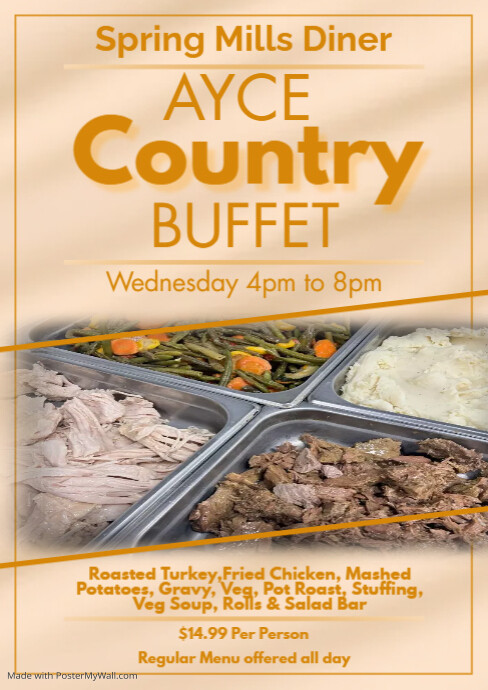 Hotel Buffet Service 2021 Template | PosterMyWall