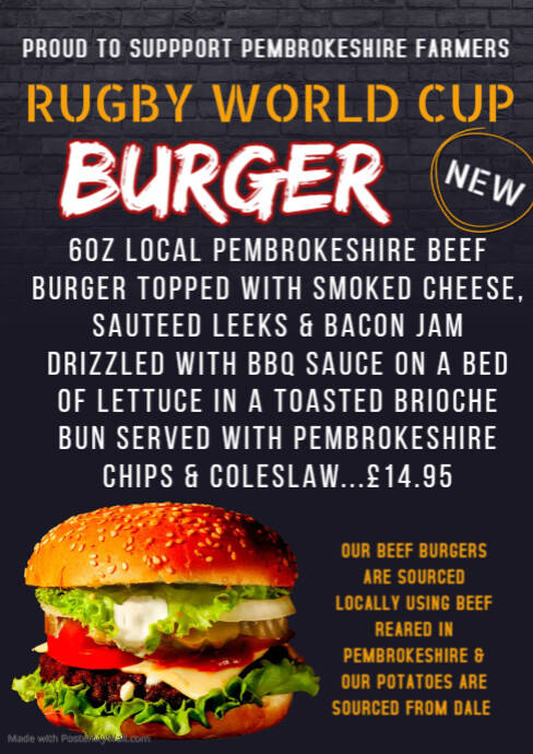 Burger Twitter post design (1) | PosterMyWall