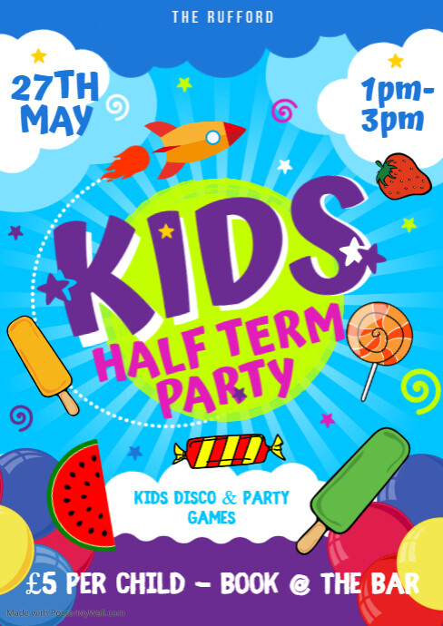 KIDS PARTY POSTER | PosterMyWall