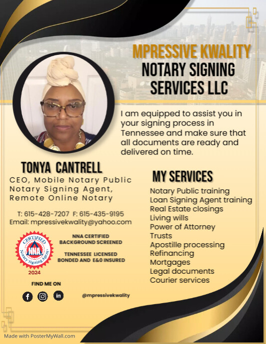 Notary Signing Services Flyer Template | PosterMyWall