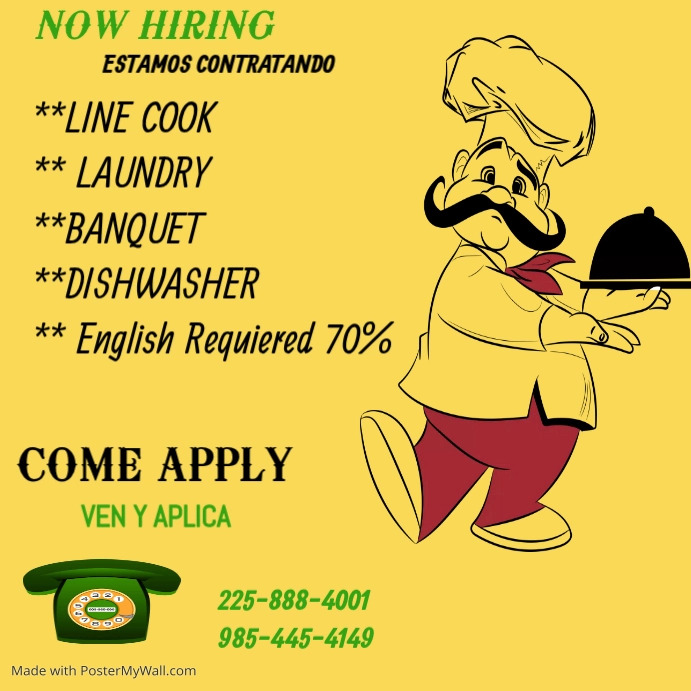 Chef logo, Chef poster, Chef post | PosterMyWall