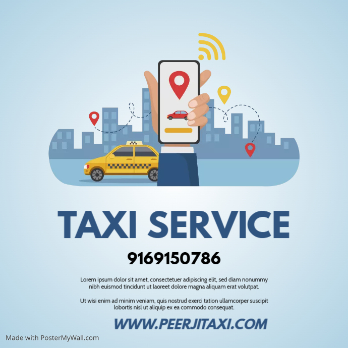 Copy of Taxi Services Ad | PosterMyWall