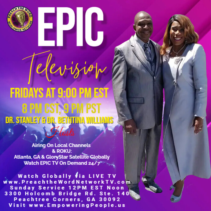 EPIC FACEBOOK BANNER FOR PTWWNTV with LOCATION 1 | PosterMyWall