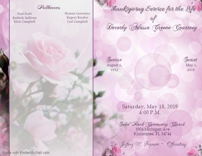 Sis. Courtney (2a) | PosterMyWall