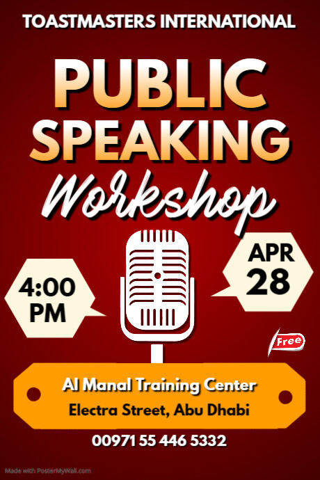 Template public speaking (1) | PosterMyWall