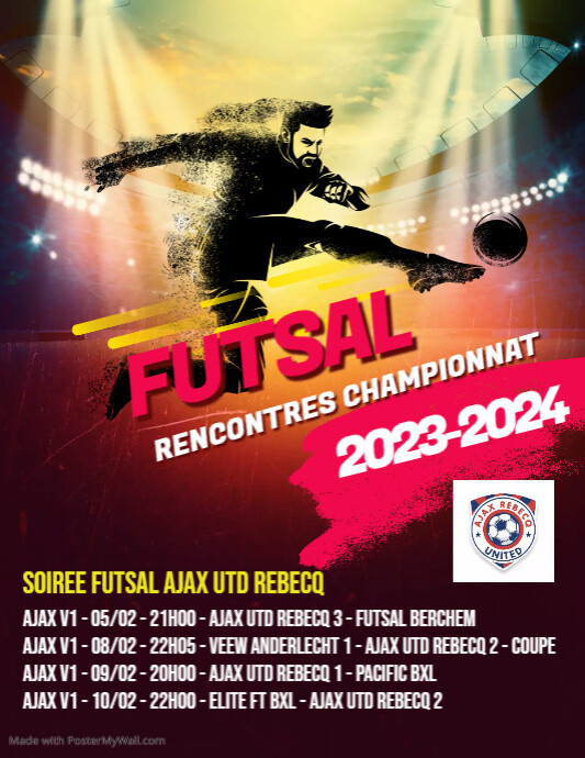 Copy of Soccer Futsal Football Tournament Flyer Poster Template ...
