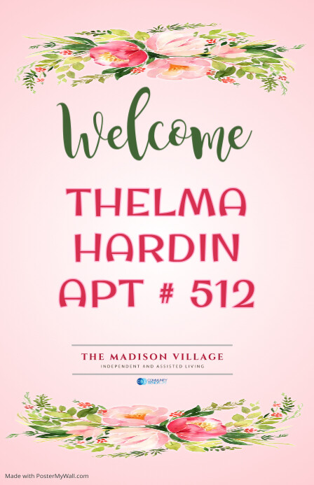 Copy of Copy of Pink Floral Bridal Shower Welcome Poster | PosterMyWall