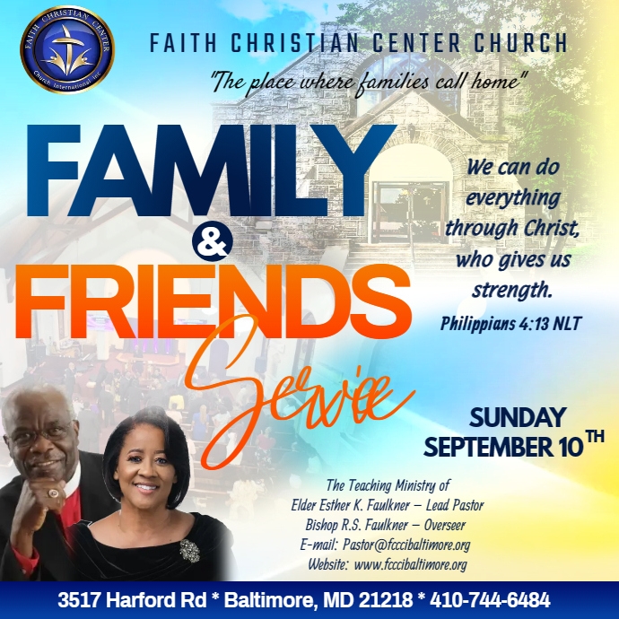 Family and friends Bulletin | PosterMyWall