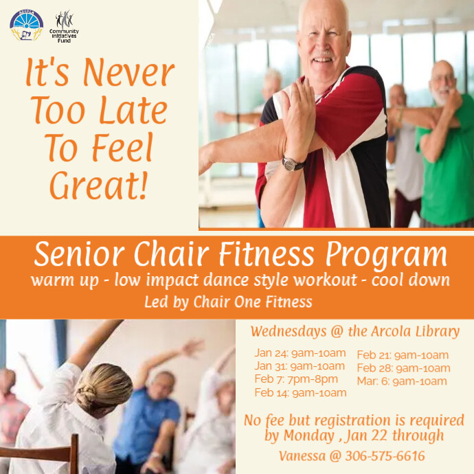 Copy of Senior Chair Fitness | PosterMyWall