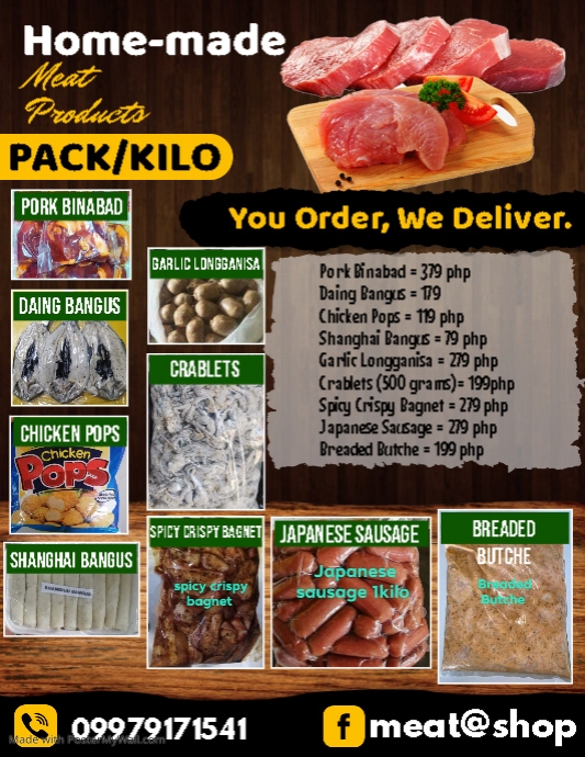 Meat@Shop Products | PosterMyWall