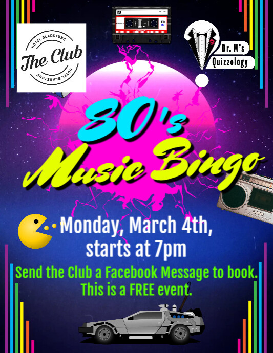 Back To 80's Flyer | PosterMyWall