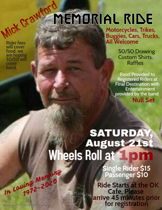 Copy of Copy of motorcycle run rally flyer template | PosterMyWall