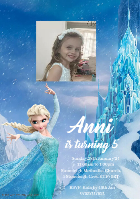 Frozen Birthday Invitation | PosterMyWall