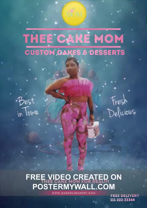 Cake Shop Sweet Bakery Flyer | PosterMyWall
