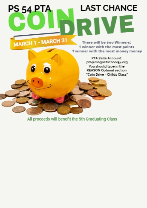 English Coin Drive | PosterMyWall