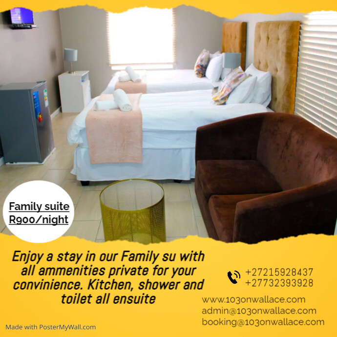 Hotel Accommodation Rental Flyer Template | PosterMyWall