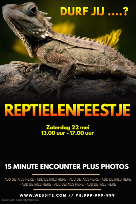 Copy of Copy of Reptile Encounters Poster | PosterMyWall