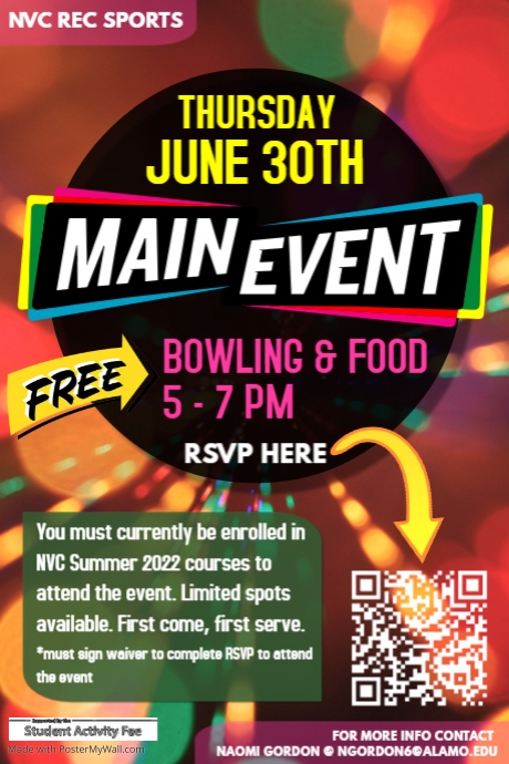 Copy of Main Event Summer '22 (FINAL) | PosterMyWall