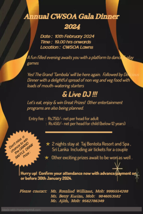 Annual official dinner (2) | PosterMyWall