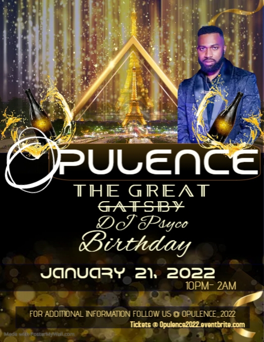 Copy of Opulence FRONT PAGE | PosterMyWall