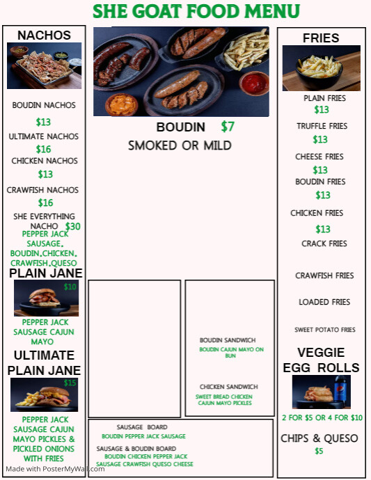 Restaurant menu | PosterMyWall