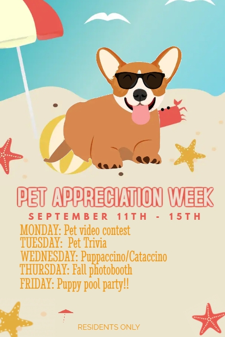 Dog Days Of Summer Flyer Template | PosterMyWall