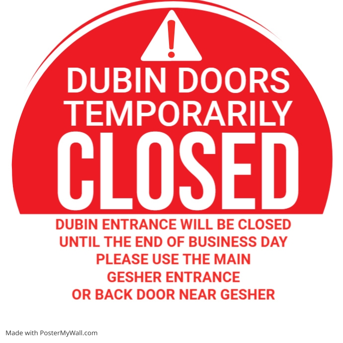 Closed Warning Sign | PosterMyWall