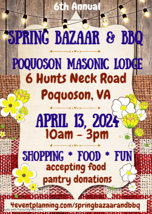 Poq Spring Bazaar & BBQ | PosterMyWall