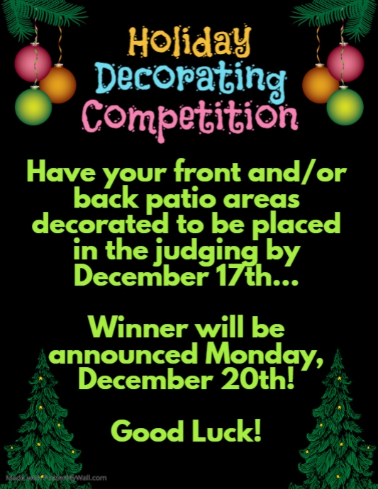 Copy of Copy of Christmas tree competition | PosterMyWall