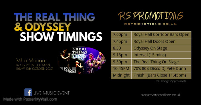 Show times | PosterMyWall