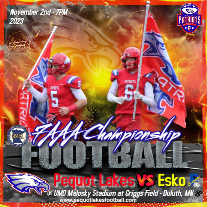 American football instagram post (1) | PosterMyWall