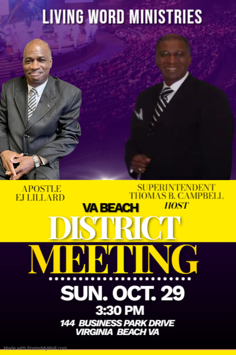 District meeting | PosterMyWall