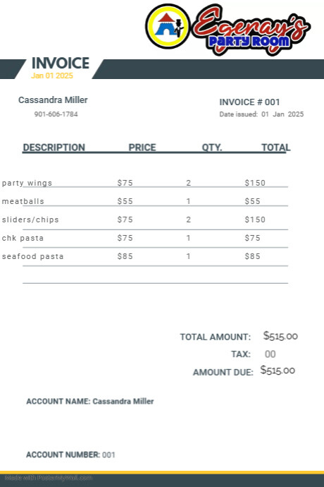 Modern Work Digital Invoice | PosterMyWall