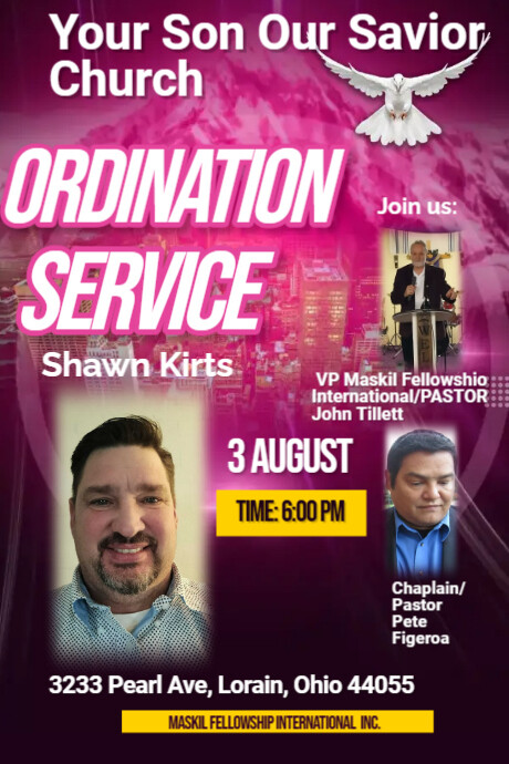 ordination ceremony | PosterMyWall