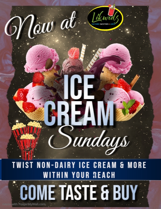 Ice cream shop poster (2) | PosterMyWall