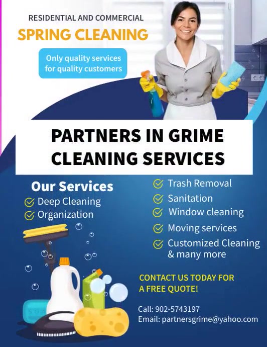 Copy of Spring cleaning service flyer template | PosterMyWall