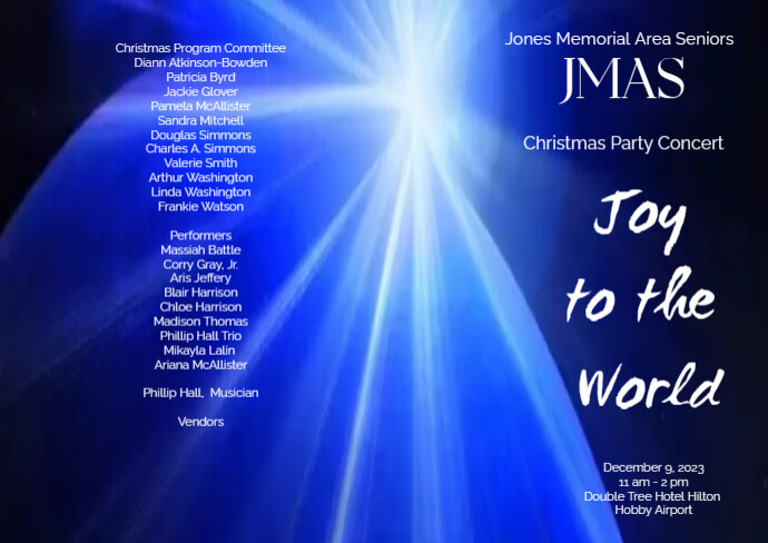 JMAS CHRISTMAS PROGRAM (front) | PosterMyWall