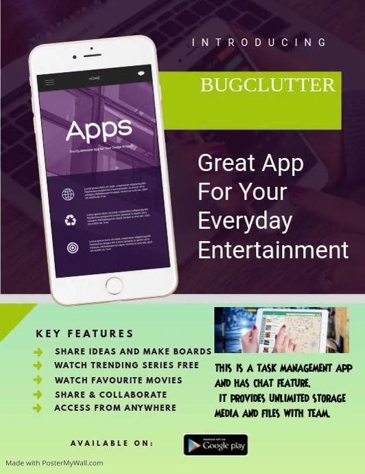 Copy of Mobile App Flyer Template | PosterMyWall
