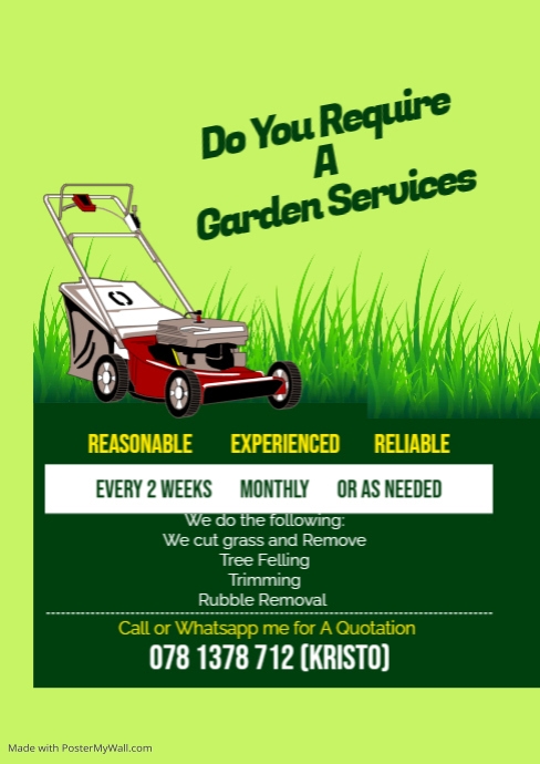 Lawn Mowing Flyer | PosterMyWall