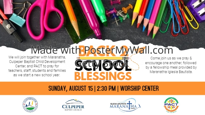 Back to School Blessings | PosterMyWall