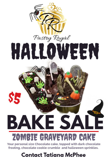 Free Halloween Bake Sale Event Template | PosterMyWall