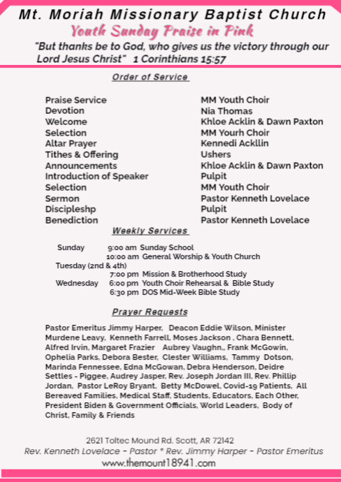 Pink sunday service (1) | PosterMyWall