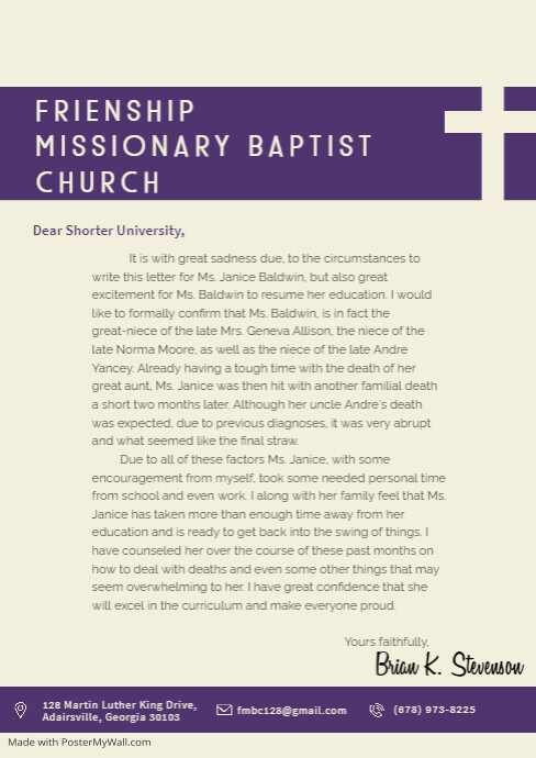 Modern Church Letterhead Design | PosterMyWall